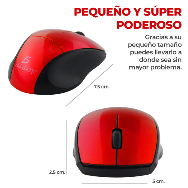 Mini Mouse Inalámbrico Óptico Para Laptop - ELE-GATE