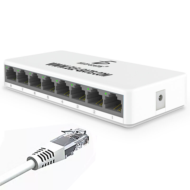 Hub Internet Switch Ethernet Rj45 8 Puertos Red 100M – ELE-GATE