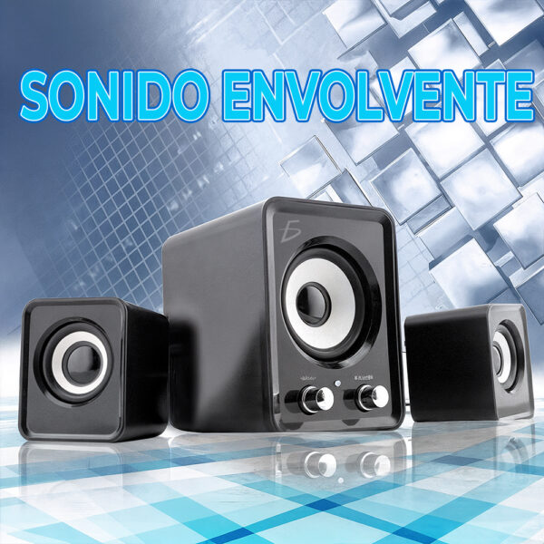Set de Dos Bocina Usb 2.1 con Subwoofer 3.5mm - ELE-GATE