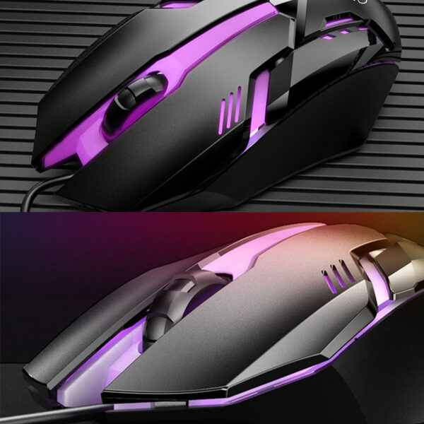 Mouse Gamer Alámbrico con Luz Respiración | USB $35 MXN – ELE-GATE