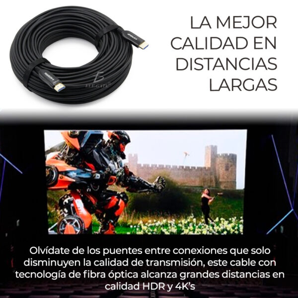 Cable Hdmi 50 Metros Fullhd 4K Para Pantalla grande - ELE-GATE