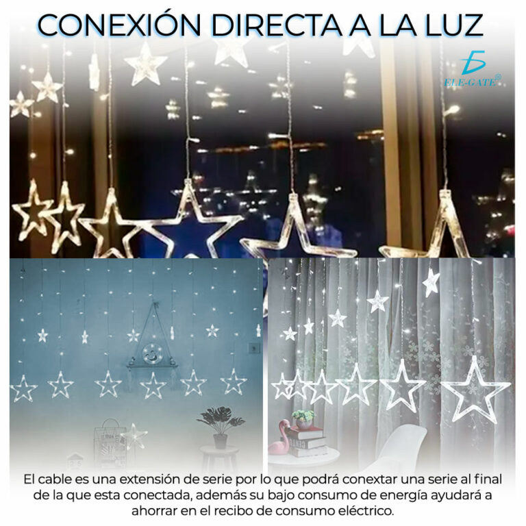 Cadena Luces LED Estrella 2.5m Navideña | Envío Gratis … – ELE-GATE