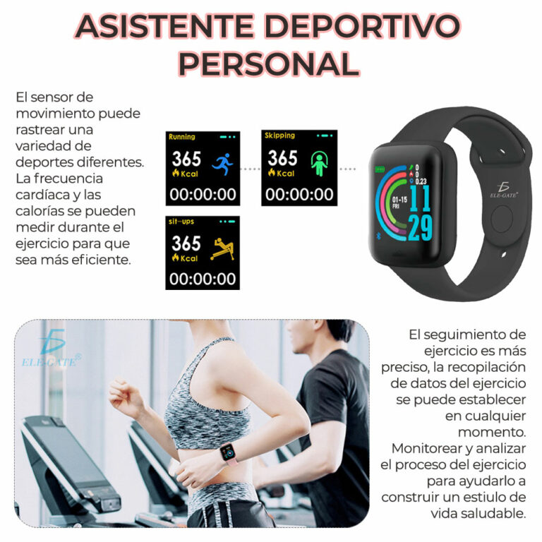 Smart Watch Reloj Inteligente Deportivo Model:WCH.D21 – ELE-GATE