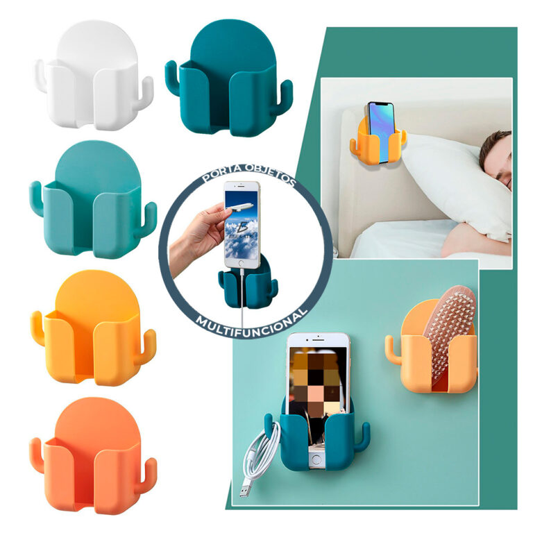 Soporte De Pared Para Celular Telefono Movil Con Ganchos Accesorios ...