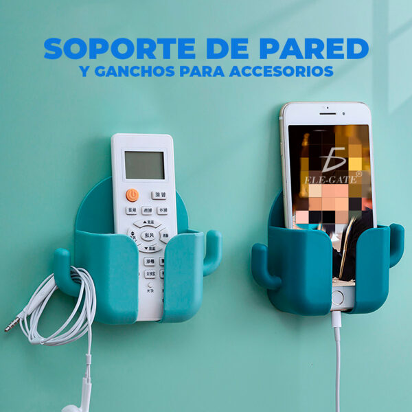 Soporte De Pared Para Celular Telefono Movil Con Ganchos Accesorios ...