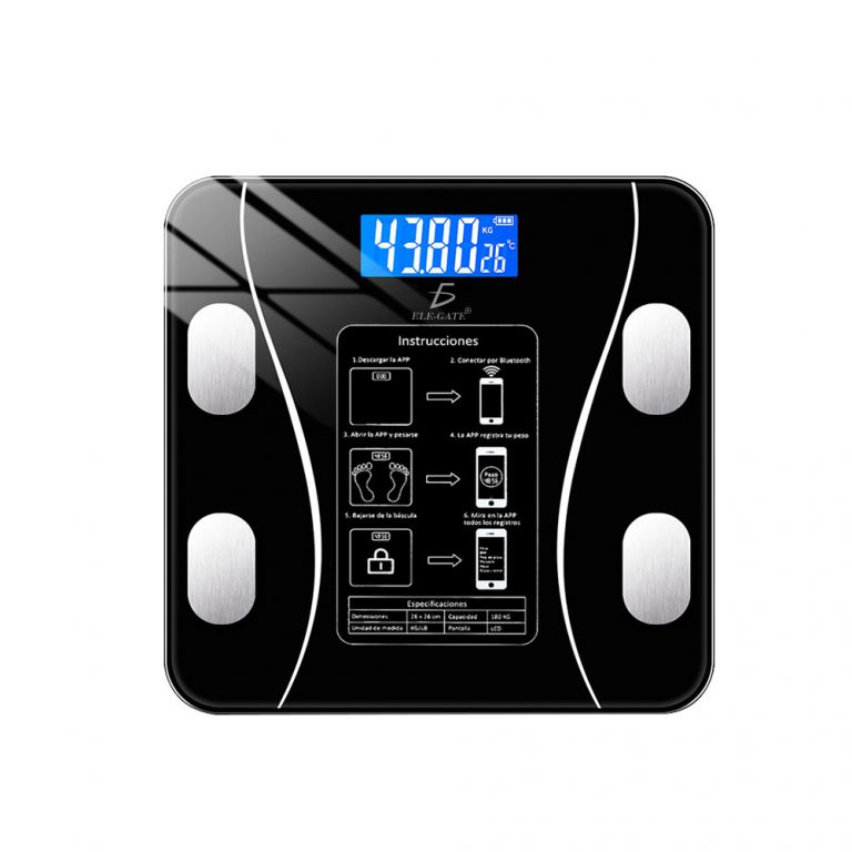 Bascula Digital Inteligente Con App Control Peso y Carga USB - ELE-GATE