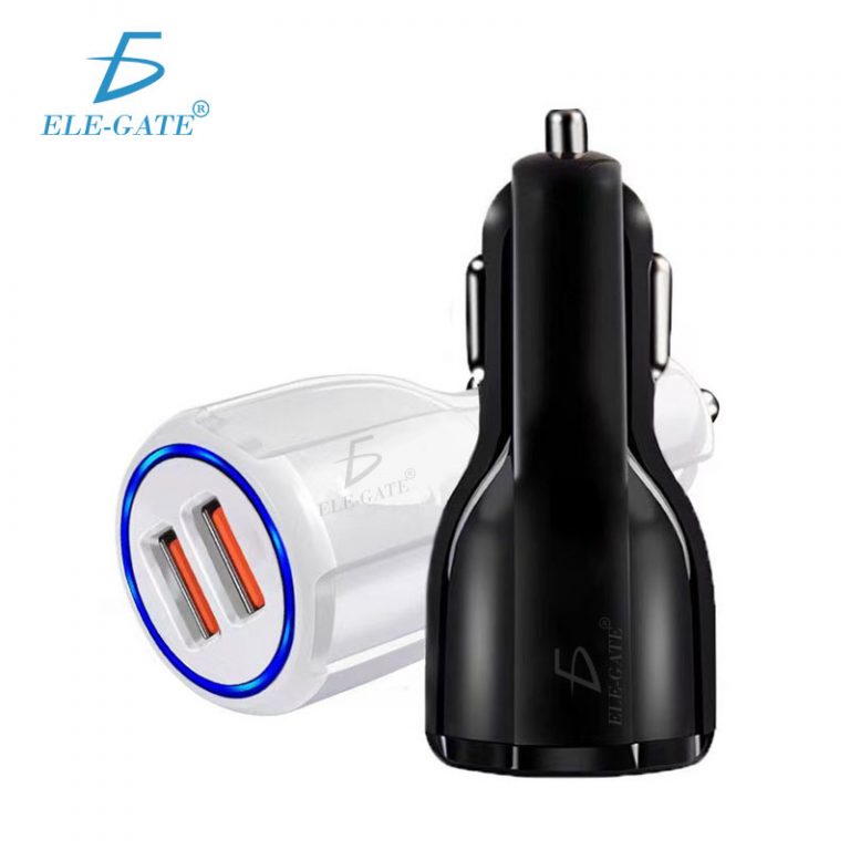 Turbo Cargador Para Auto Carga Rapida Qc 3.0 | 2 Puertos Usb – ELE-GATE
