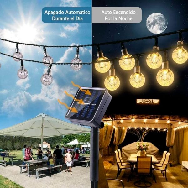 Tira De 20 Luces Led RGB Solares Para Jardín Exteriores – ELE-GATE