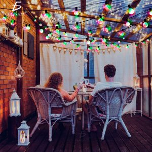 Tira De 20 Luces Led RGB Solares Para Jardín Exteriores – ELE-GATE