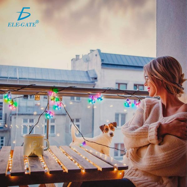 Tira De 20 Luces Led RGB Solares Para Jardín Exteriores – ELE-GATE