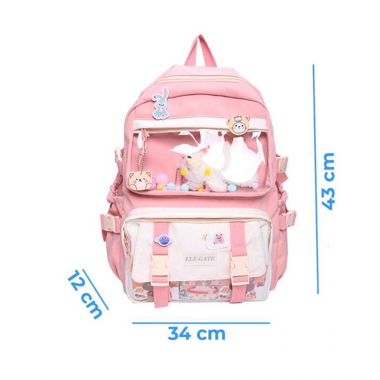 Set 4 Mochila Bolsas Escolar Estudiante Lona Gran Capacidad - ELE-GATE