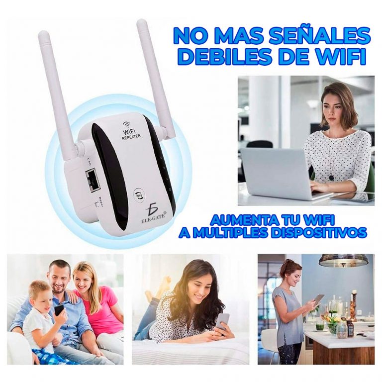 Repetidor Wifi Inalámbrico Router Con 2 Antenas – ELE-GATE