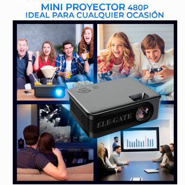 Mini Proyector Portátil 1080p 2600 Lumen | Envío Gratis… – ELE-GATE