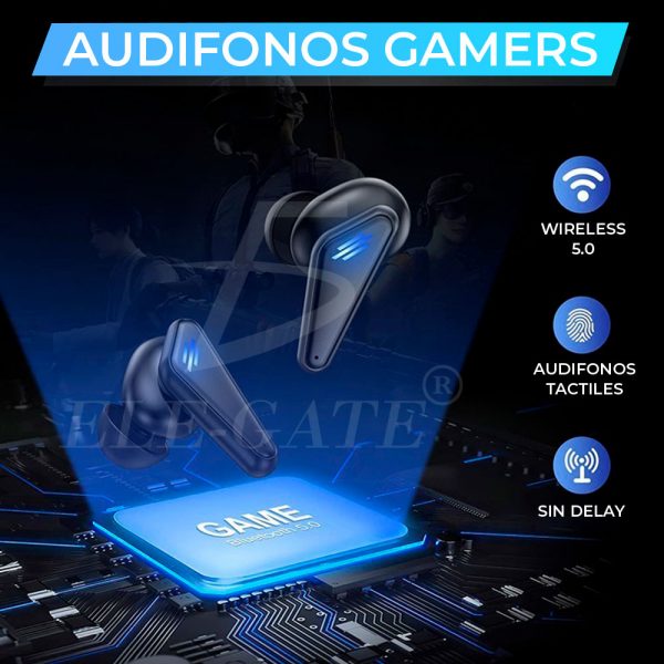 K55 Audífonos Inalámbricos Intraurales Gamer In-ear - ELE-GATE