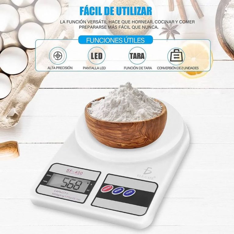 Báscula Digital Gramera 5kg/1g | Precisión Máxima -33%…