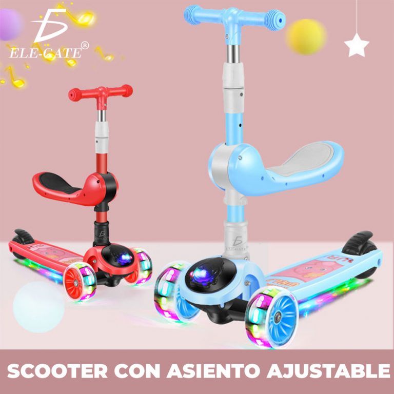 Patín Scooter 3 Ruedas con Luces y Sonidos | Oferta -38% – ELE-GATE