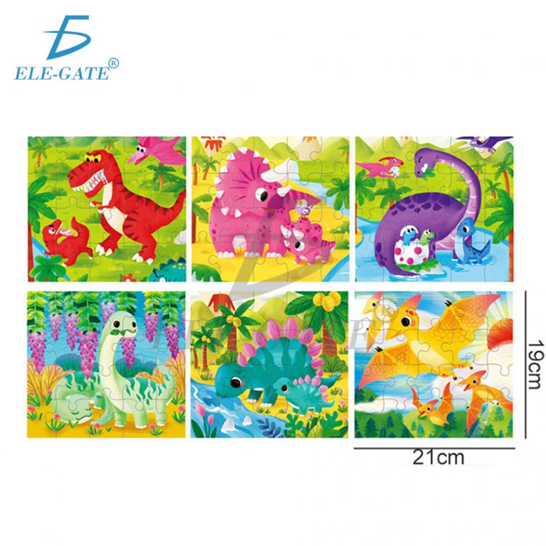 Rompecabezas Dinosaurio 120 Piezas 6 en 1 | Envío Gratis… – ELE-GATE