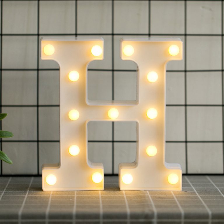 Lampara Led Letra H 3D | Envío Gratis México -38% – ELE-GATE