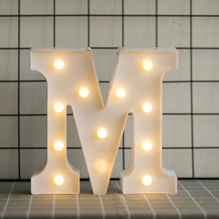Led Letra M 3D con Luz | -38% Descuento – $50 MXN – ELE-GATE