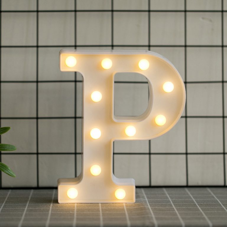 Led Letra P 3D con Luz LED | -38% Descuento México – ELE-GATE