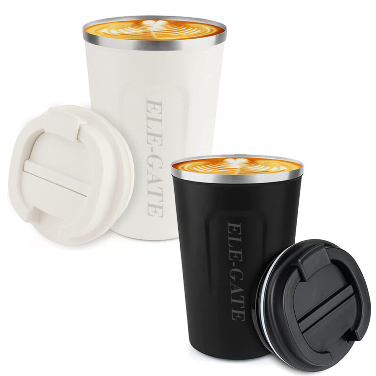Vaso Térmico para Café 510 ml de Acero Inoxidable con Tapa. - ELE-GATE