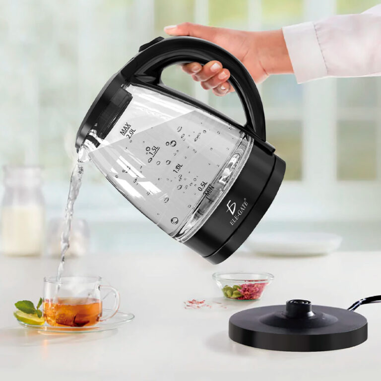 Tetera Eléctrica de Vidrio LED 2L | Apagado Automático … – ELE-GATE