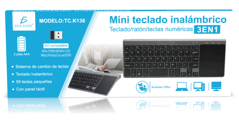 Teclado Portátil con Touchpad y Numérico | Envío Gratis – ELE-GATE