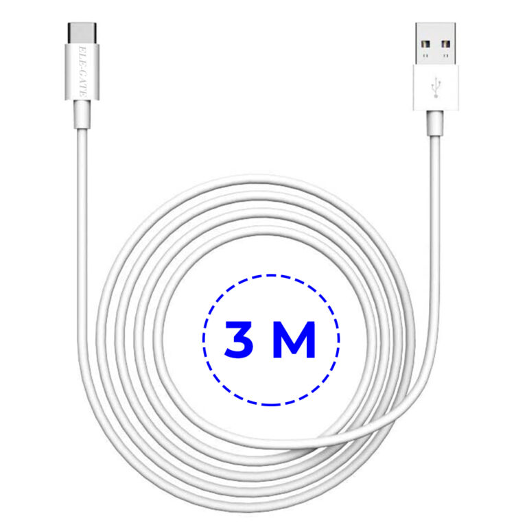 Cable USB – Tipo C IPHONE Carga Rápida 3 metros Super Flash – ELE-GATE