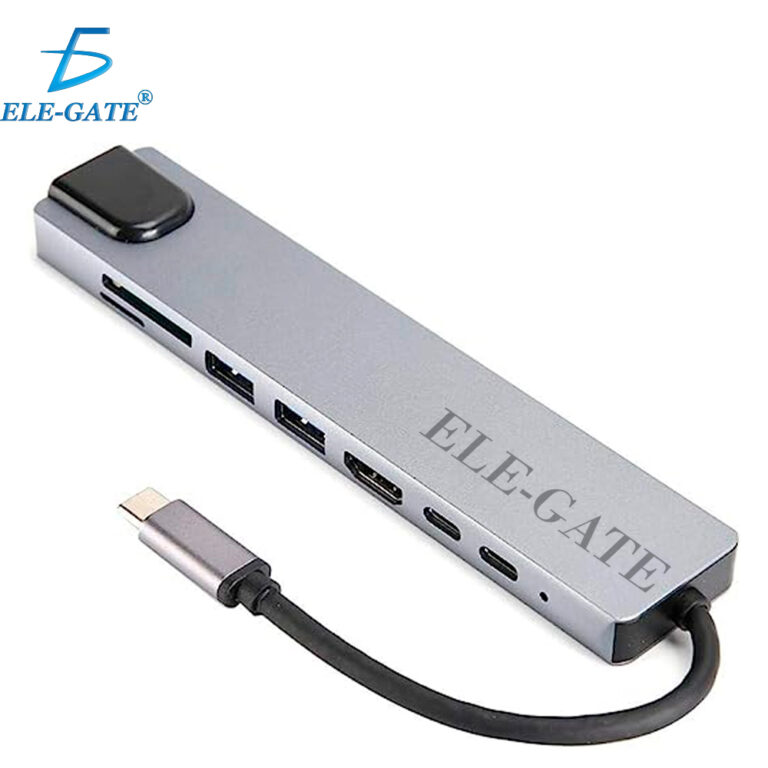 Hub USB 3.0 de Alta Velocidad con 8 Puertos y Salida Tipo C - ELE-GATE