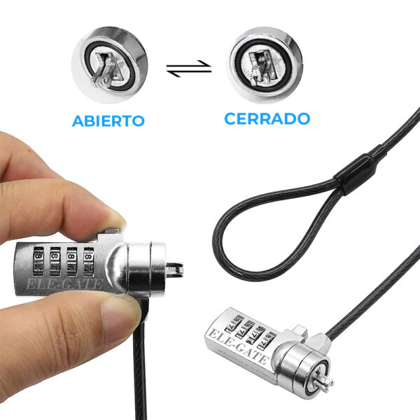 Candado Seguridad Computadora | Protección Antirrobos MX – ELE-GATE
