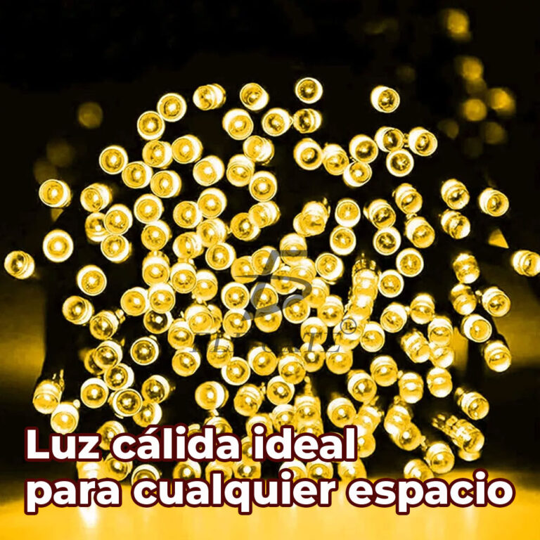 Luces de Navidad Multicolor y Cálidas - 100 LED para una Decoración ...