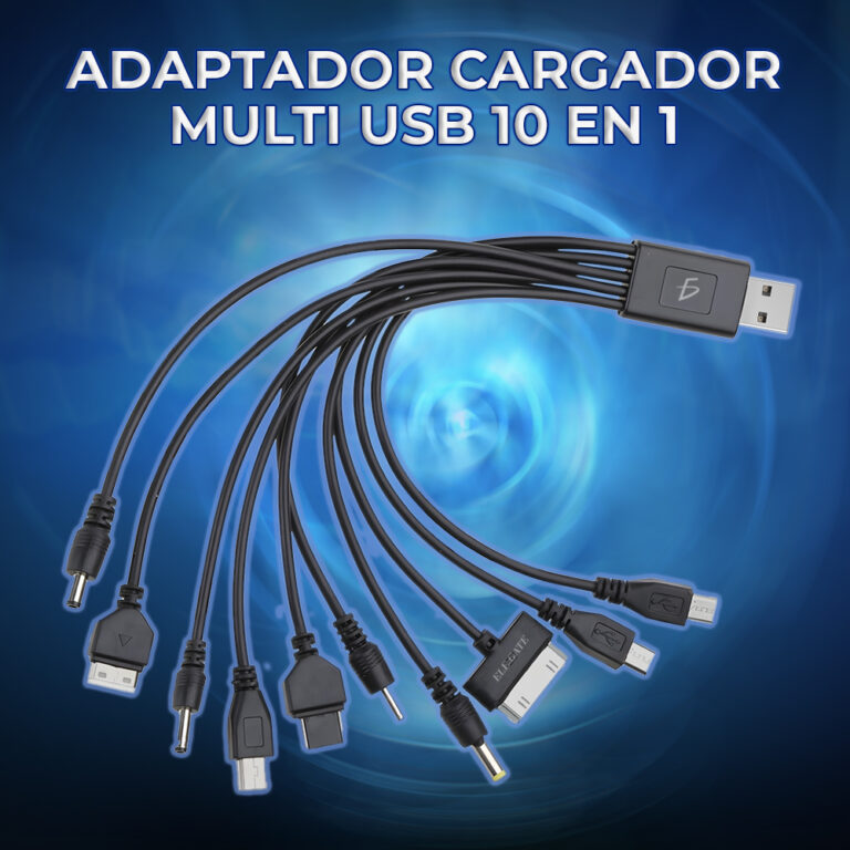 Cable de Carga USB 10 en 1 Portátil y Compatible con Varios ...