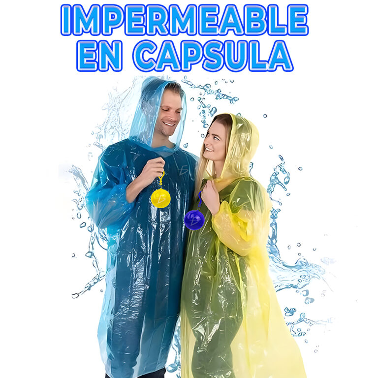 Impermeable Desechable en Llavero | -60% Precio CDMX – ELE-GATE