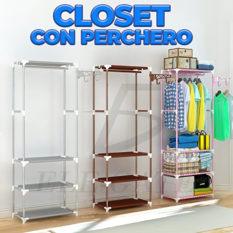 Armario Independiente con Estantes para Ropa Armable - ELE-GATE