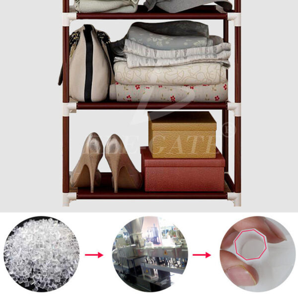 Armario Independiente con Estantes para Ropa Armable - ELE-GATE