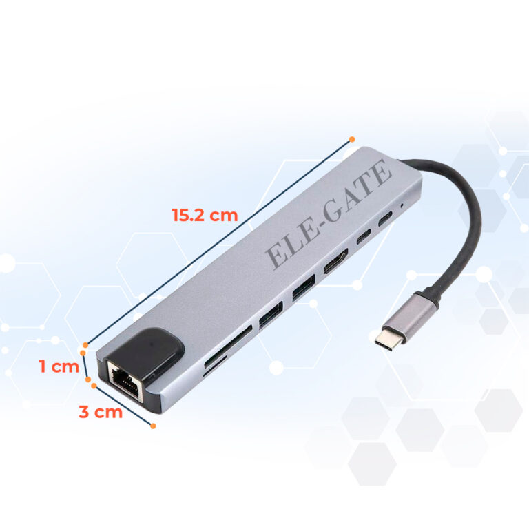 Hub USB 3.0 de 8 Puertos Tipo C | Alta Velocidad -20% $160 – ELE-GATE