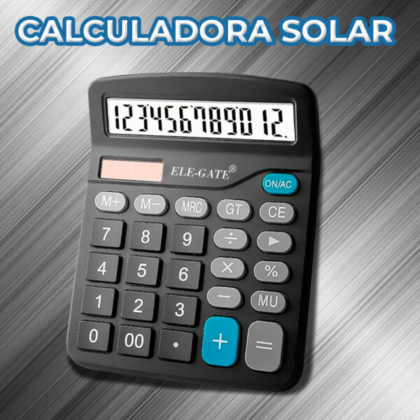 Calculadora Solar 12 Dígitos ELE-GATE | México – ELE-GATE