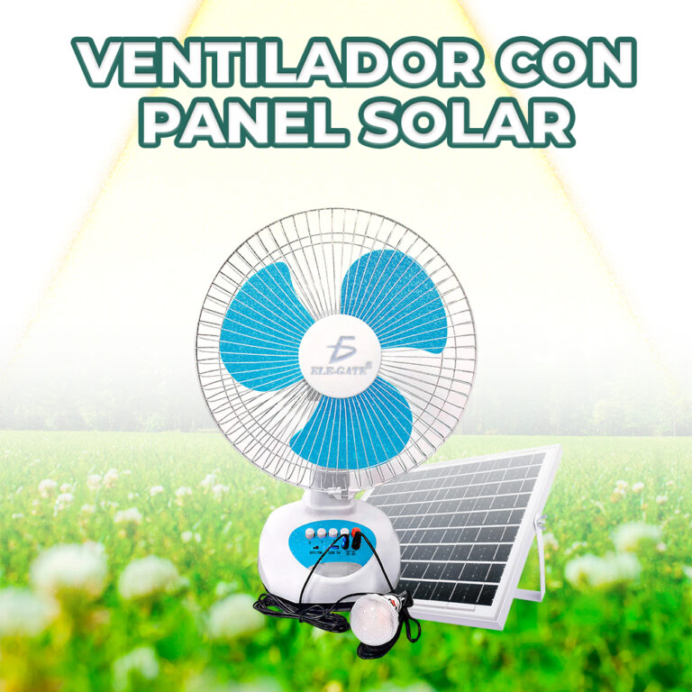 Disfruta de un Fresco Refrescante con el Ventilador De Panel Solar ...