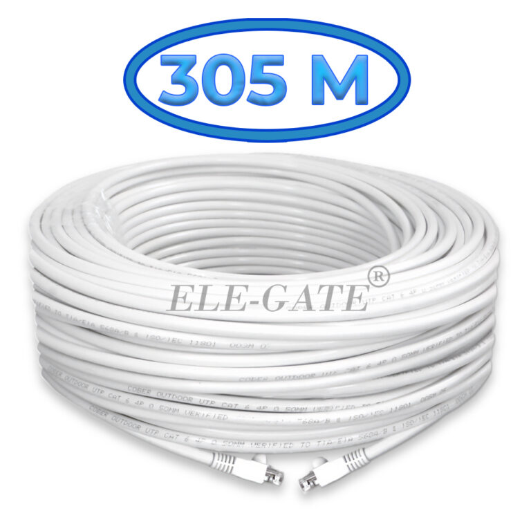305 Metros Cable Utp POE Cat 6 Blanco Rj-45 Cca Premium - ELE-GATE