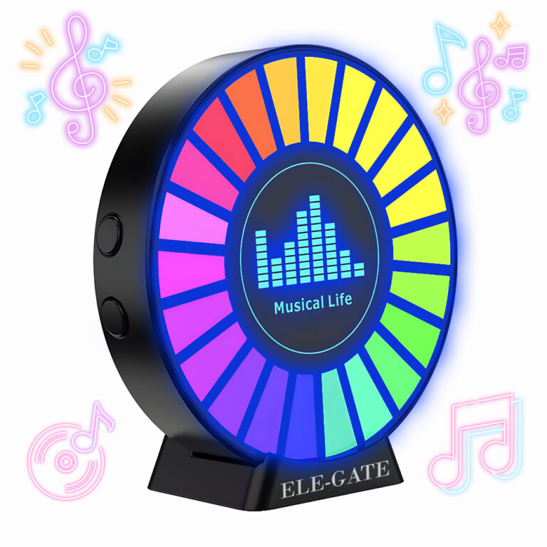 Luces Rítmicas Circulares RGB con Entrada tipo C y 5 efectos de Luz ...