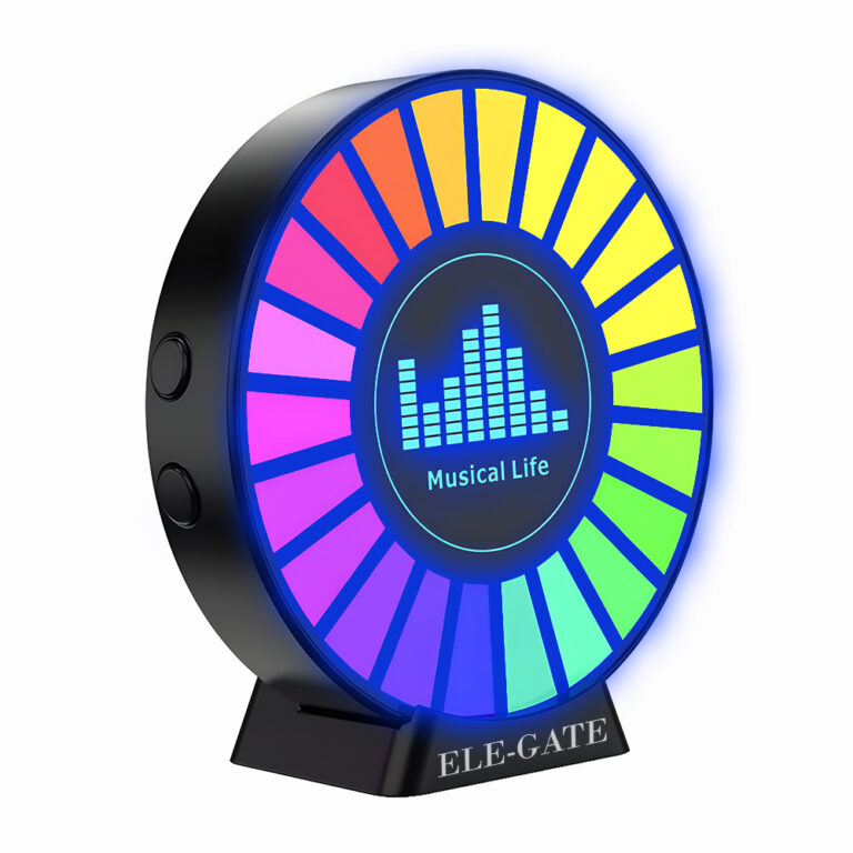 Luces Rítmicas Circulares RGB con Entrada tipo C y 5 efectos de Luz ...