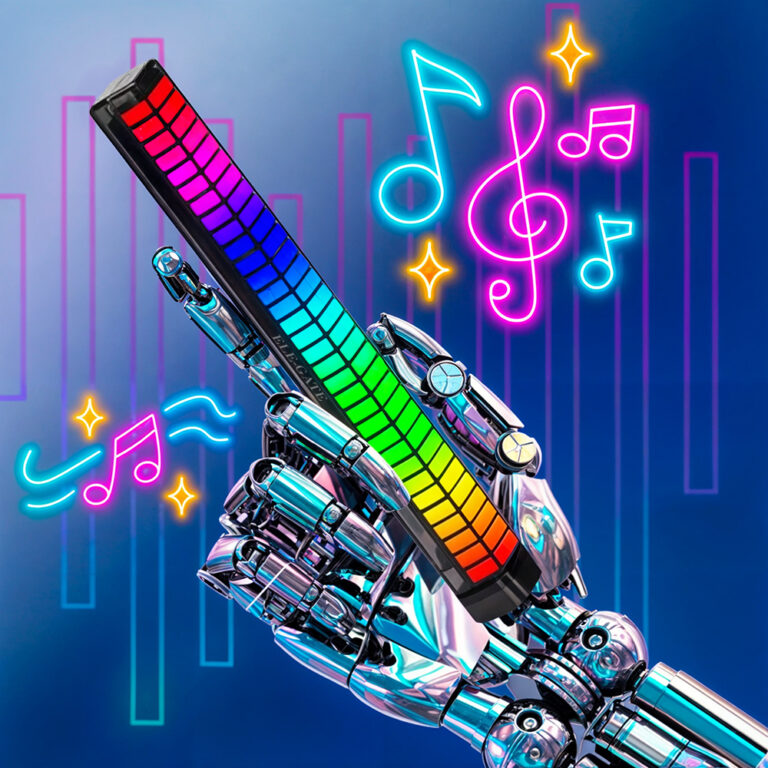 Luz Led RGB Con modo Rítmico y 5 Efectos de Luz - ELE-GATE