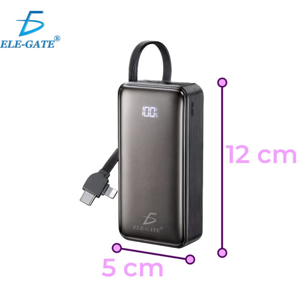 Power Bank 10000 mAh | Carga Rápida 22.5W Dual USB-C y Lightning – ELE-GATE