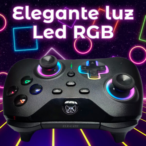 Control para Switch con Dual Pad y Botones Programables con Luz RGB ...