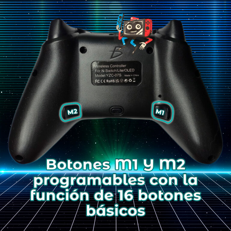 Control para Switch con Dual Pad y Botones Programables con Luz RGB ...