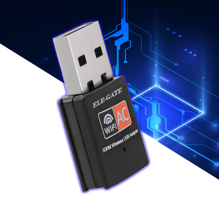 Adaptador USB Wifi Velocidad 600 Mbps 2.4 GHz + 5 GHz - ELE-GATE