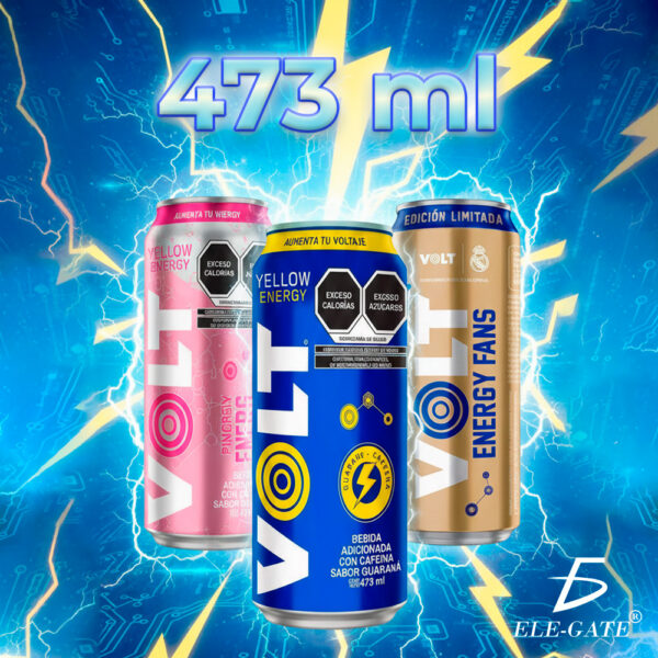 Bebida Energética Volt – 473 ml | Variedad de Sabores – ELE-GATE
