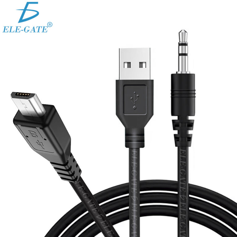 Cable Micro USB (V8) a USB y Jack 3.5mm de 1.5 metros de largó - ELE-GATE