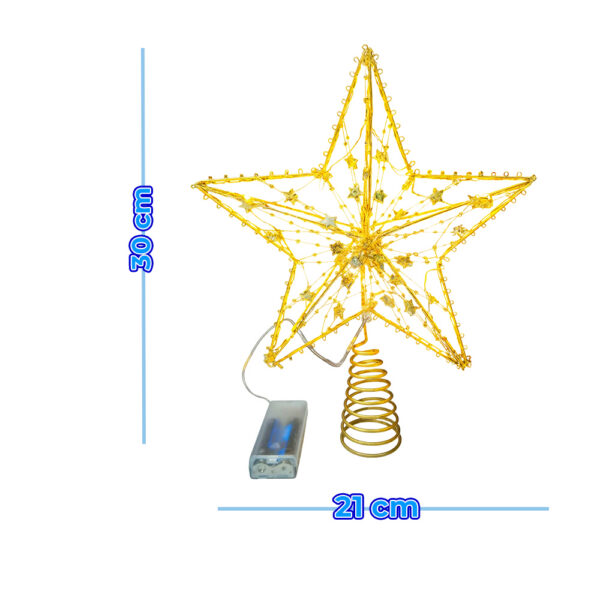 Estrella LED Cálida para Árbol Navidad | -10% Descuento – ELE-GATE