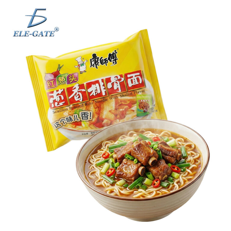 Ramen Instantáneo – 130 g | Sabor Cebolin con Costilla – ELE-GATE